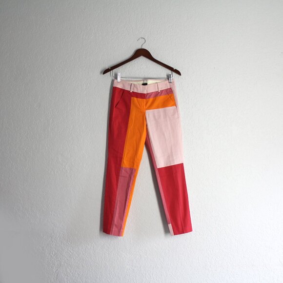 J. Crew | Pants & Jumpsuits | J Crew Collection Caf Capri In Colorblock ...
